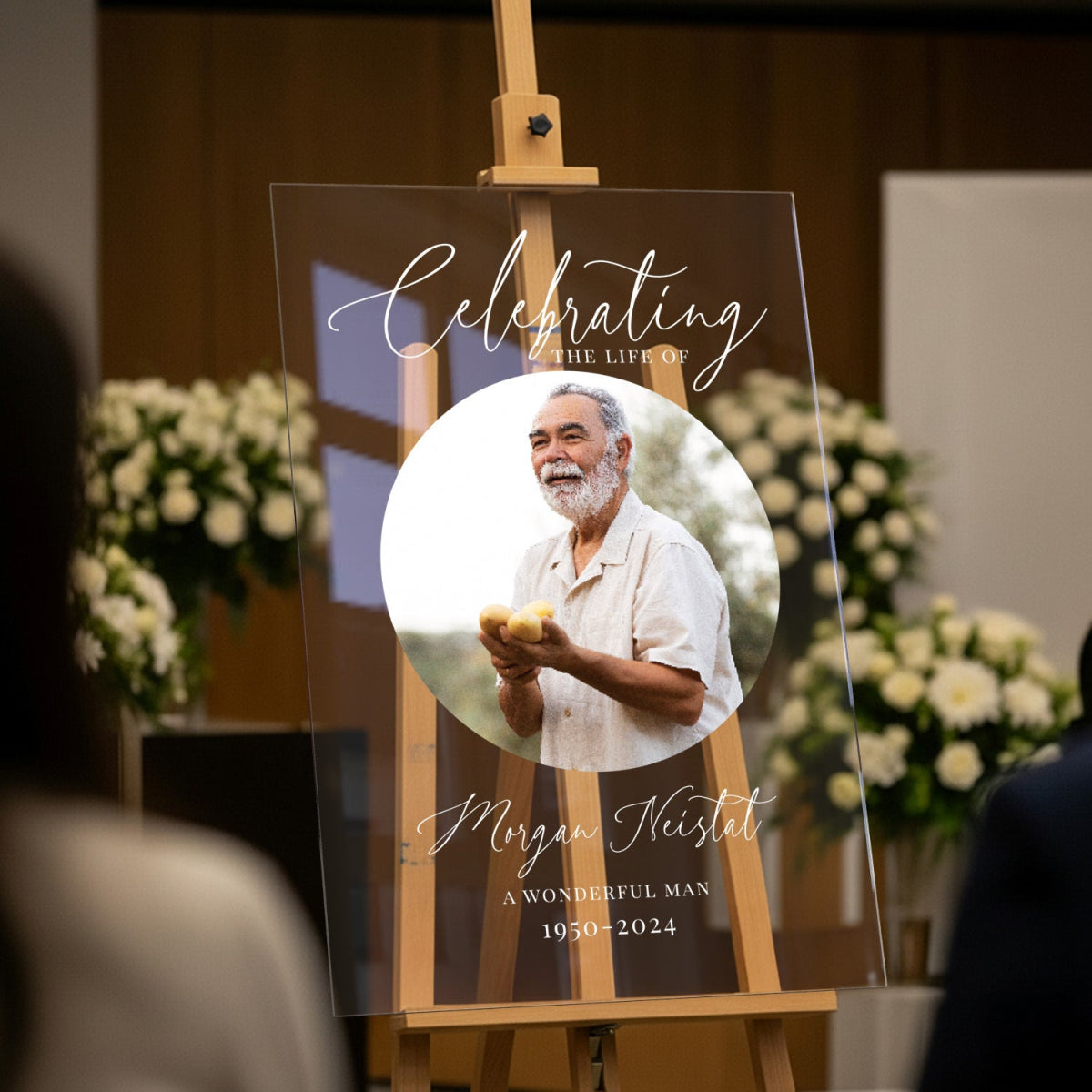 Celebration of Life Sign · Custom Acrylic Memorial Sign | SpeedyOrders