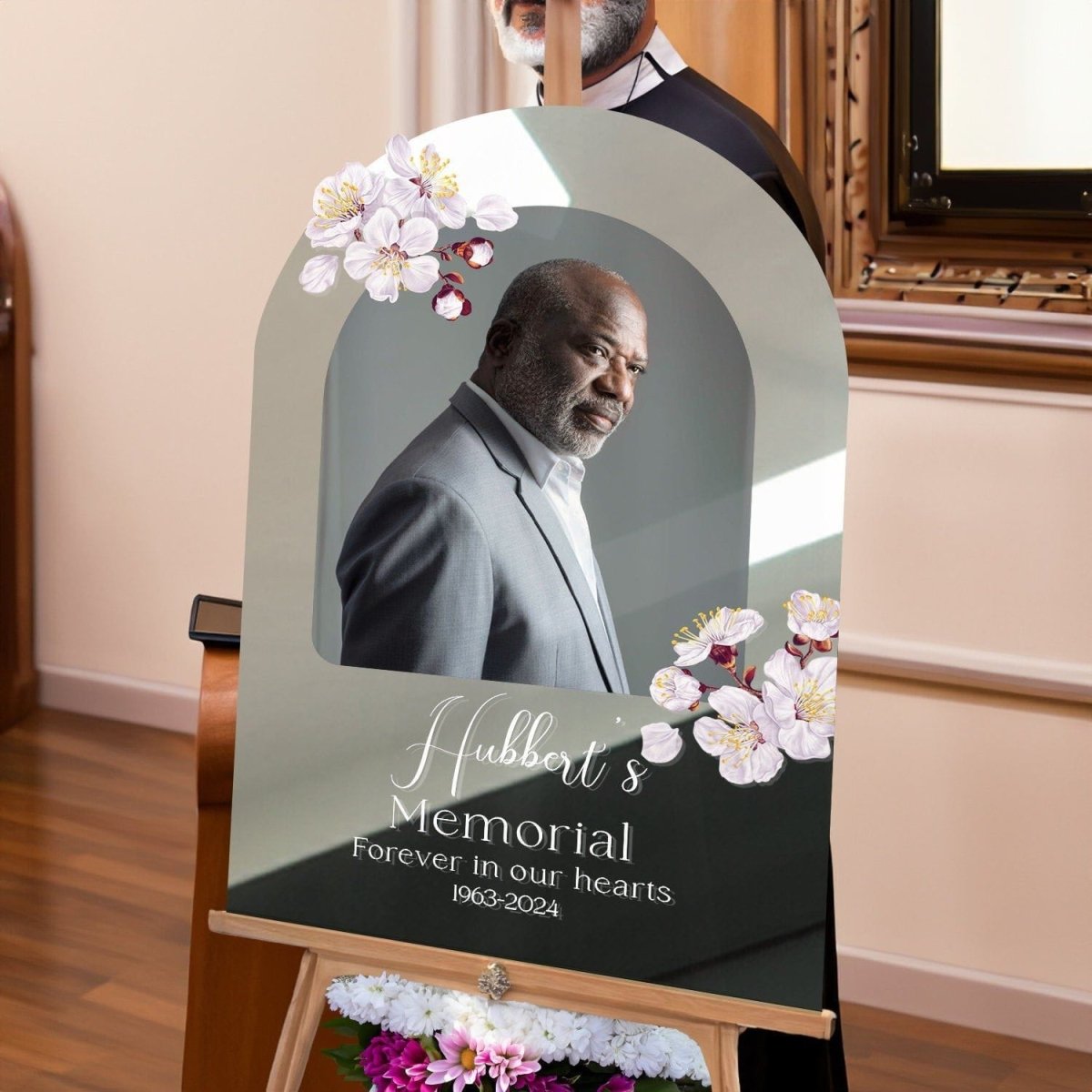 Custom Memorial Mirror Sign, Funeral Signs, Celebration of Life Sign ...
