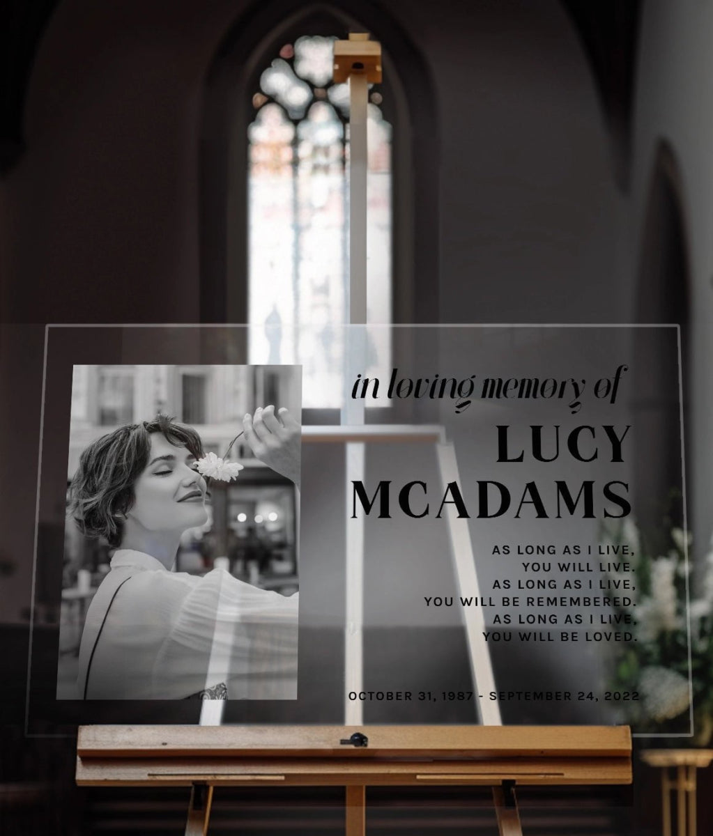 Customized Meaningful Funeral Sign – SpeedyOrders