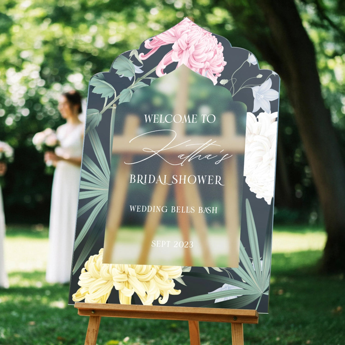 Enchanting Bohemian-inspired Bridal Shower Welcome Sign – SpeedyOrders