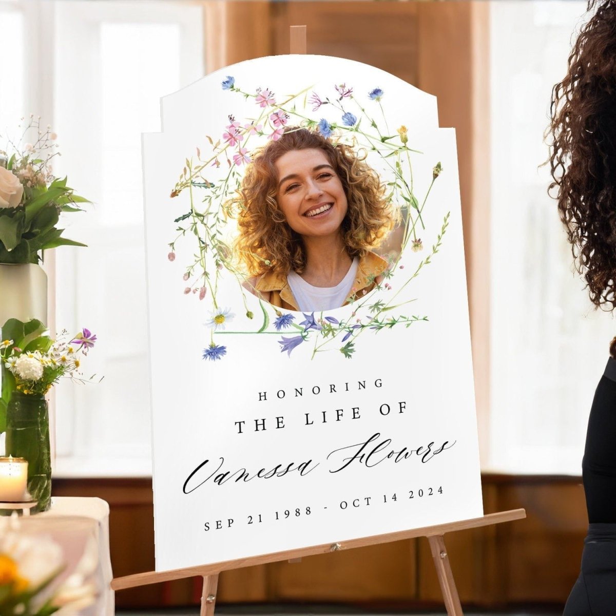 Funeral Sign, Wildflowers Funeral Sign – SpeedyOrders