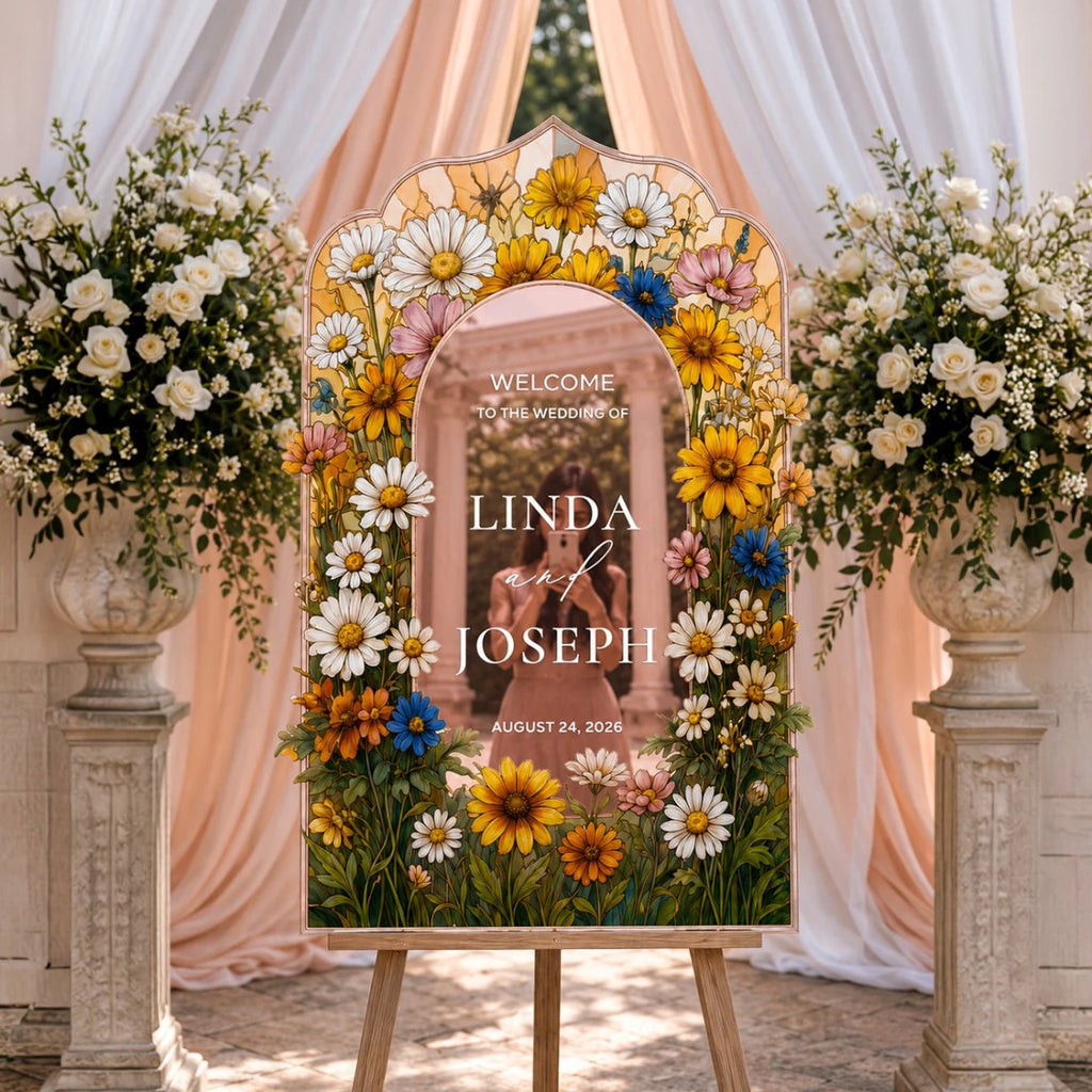 Custom Sunflower Garden Wedding Welcome Sign | SpeedyOrders