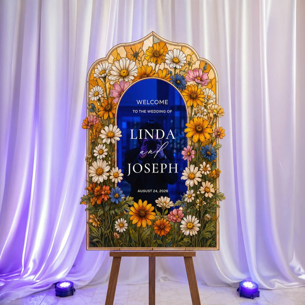 Custom Sunflower Garden Wedding Welcome Sign | SpeedyOrders
