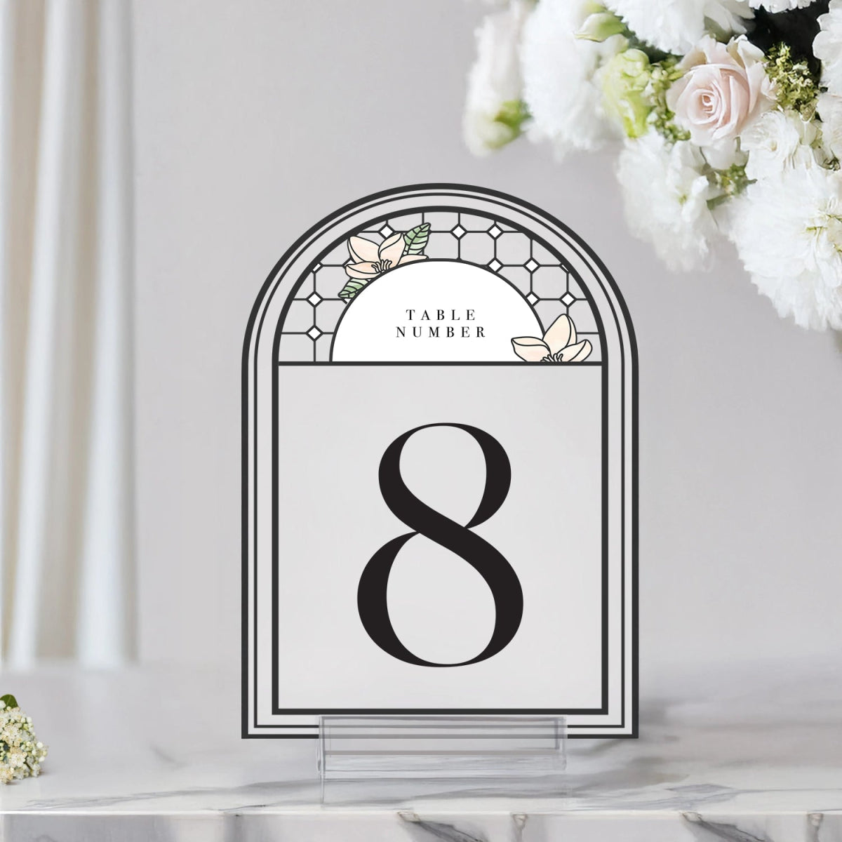 Silver wedding table numbers | Beachweddingtips.com