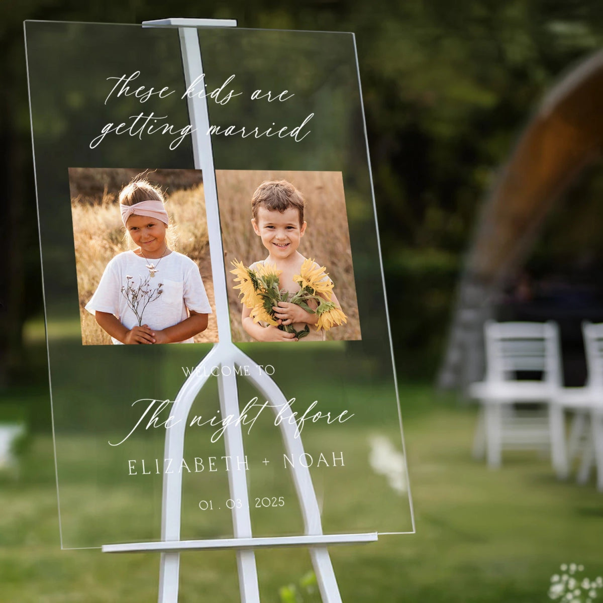 The Night Before Wedding Sign, The Kids Are Getting Married Sign ...