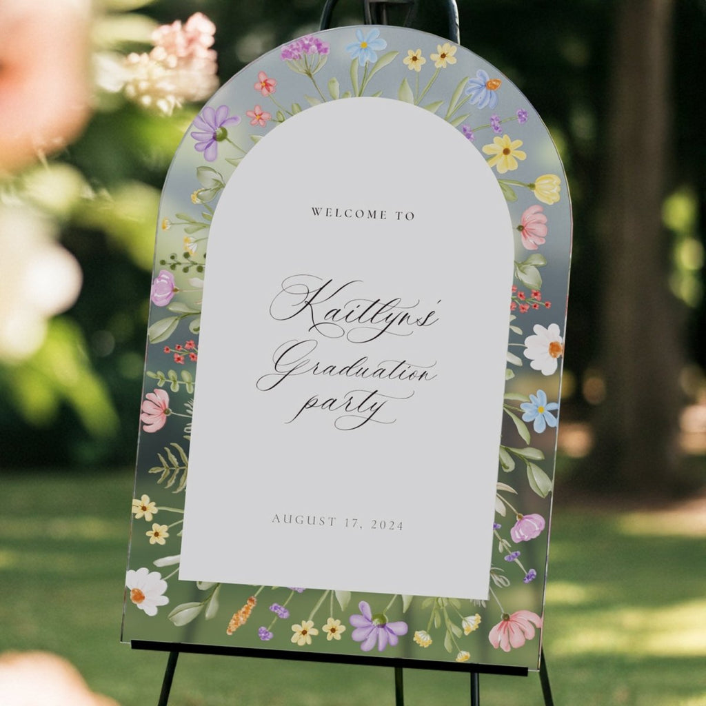 Wildflowers Graduation Welcome Sign – SpeedyOrders